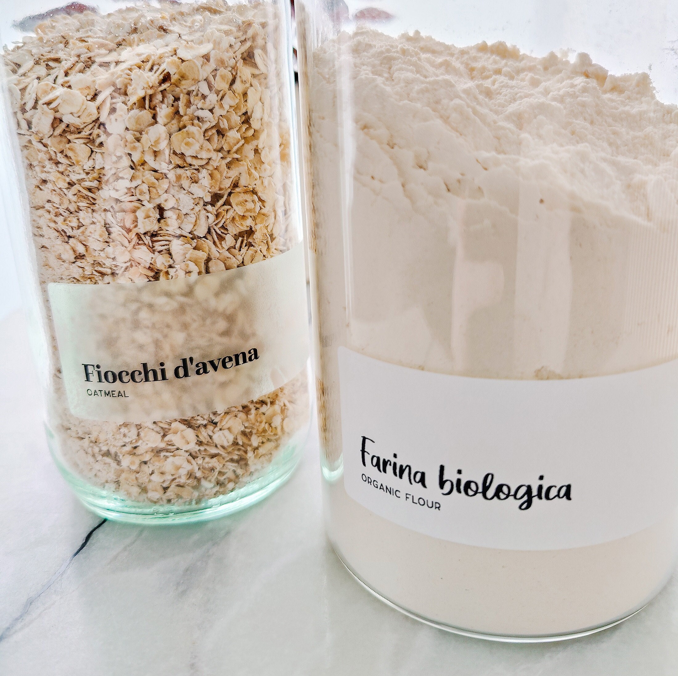 Italian Jar Labels • Oil and Water Resistant • Minimalistic Kitchen ...