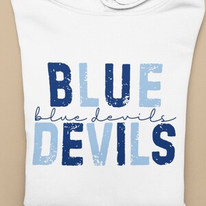 Blue Devils Png Distressed Retro Vintage Letters Files Digital Blue ...