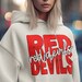 Red Devils Png Distressed Retro Vintage Letters Files Red Devils ...