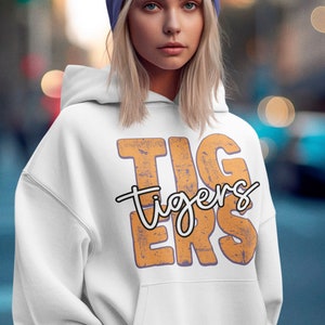 Tigers Png Distressed Retro Vintage Letters Files Digital Tiger Print ...