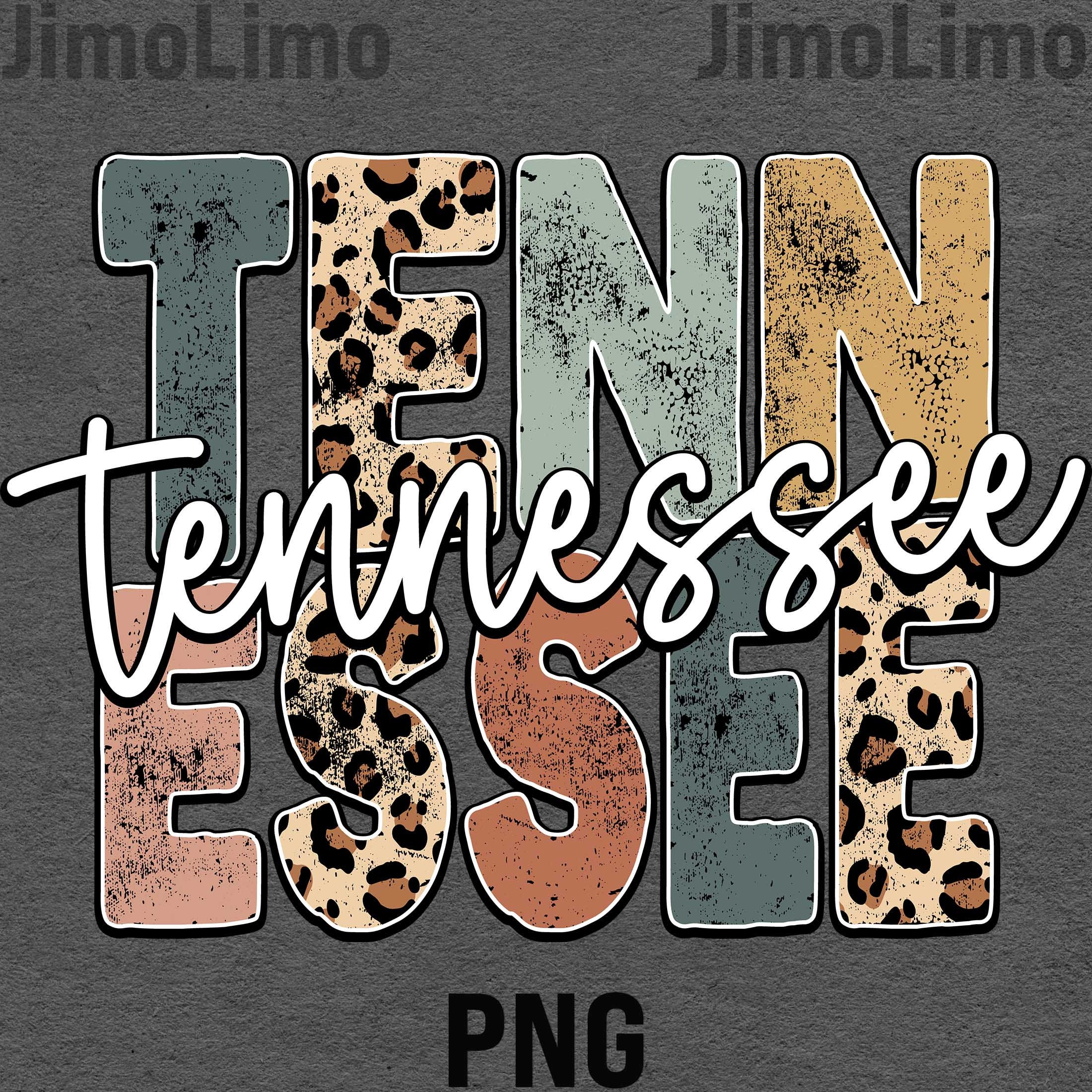 Tennessee Png TN State Leopard Cheetah Pattern Distressed Retro Vintage ...
