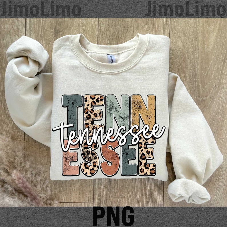 Tennessee Png TN State Leopard Cheetah Pattern Distressed Retro Vintage ...