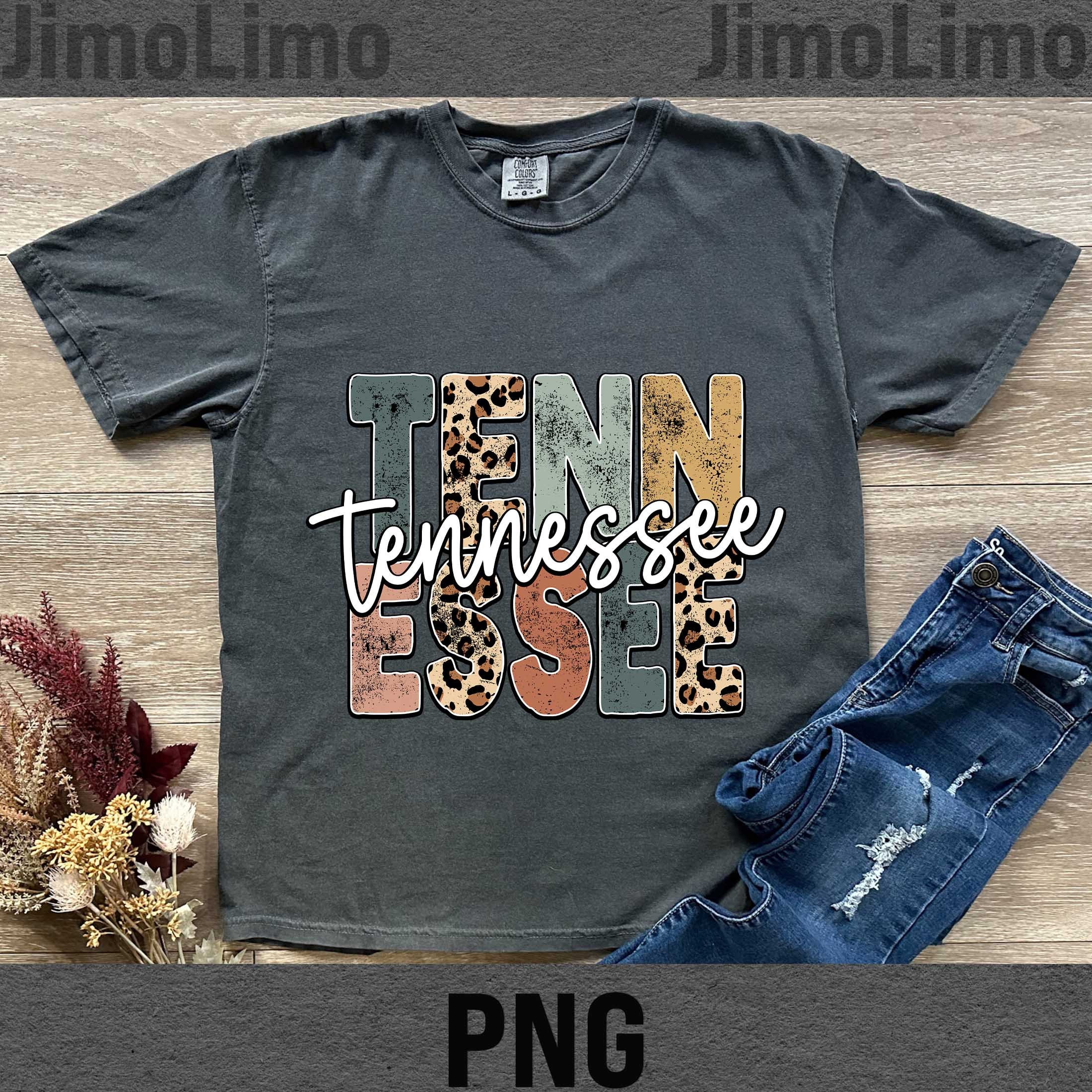 Tennessee Png TN State Leopard Cheetah Pattern Distressed Retro Vintage ...