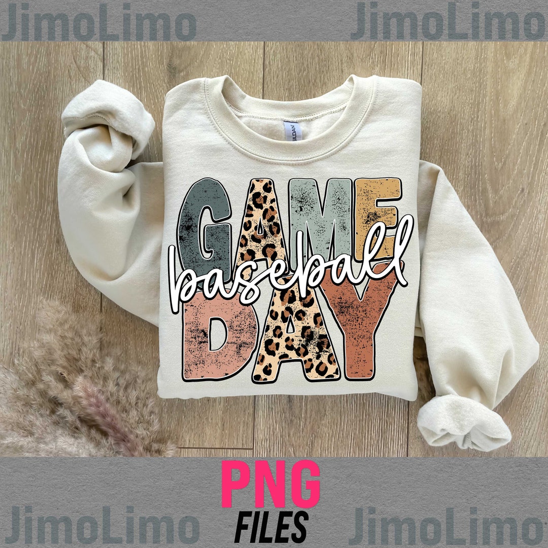 Distressed Leopard Baseball Mom PNG, Game Day Design (digital Download ...