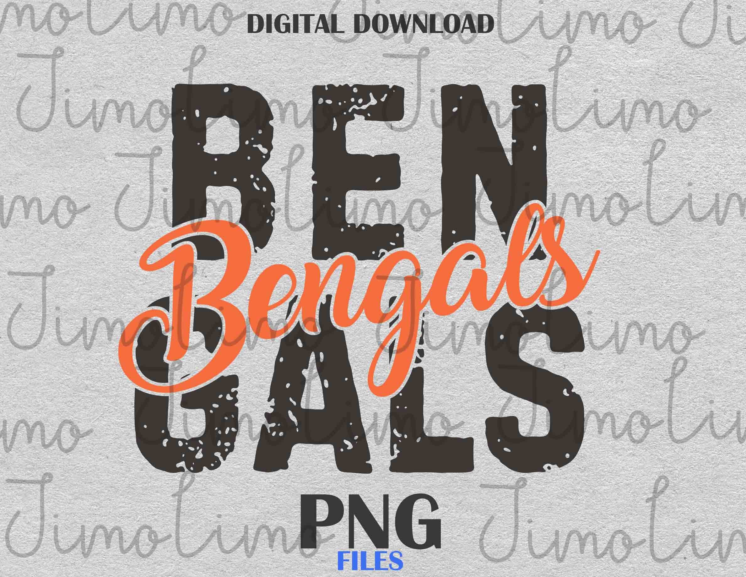 Bengals Png Distressed Retro Vintage Letters Files Bengal - Etsy