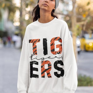 Tigers Png Distressed Retro Vintage Letters Files Digital Tiger Print ...