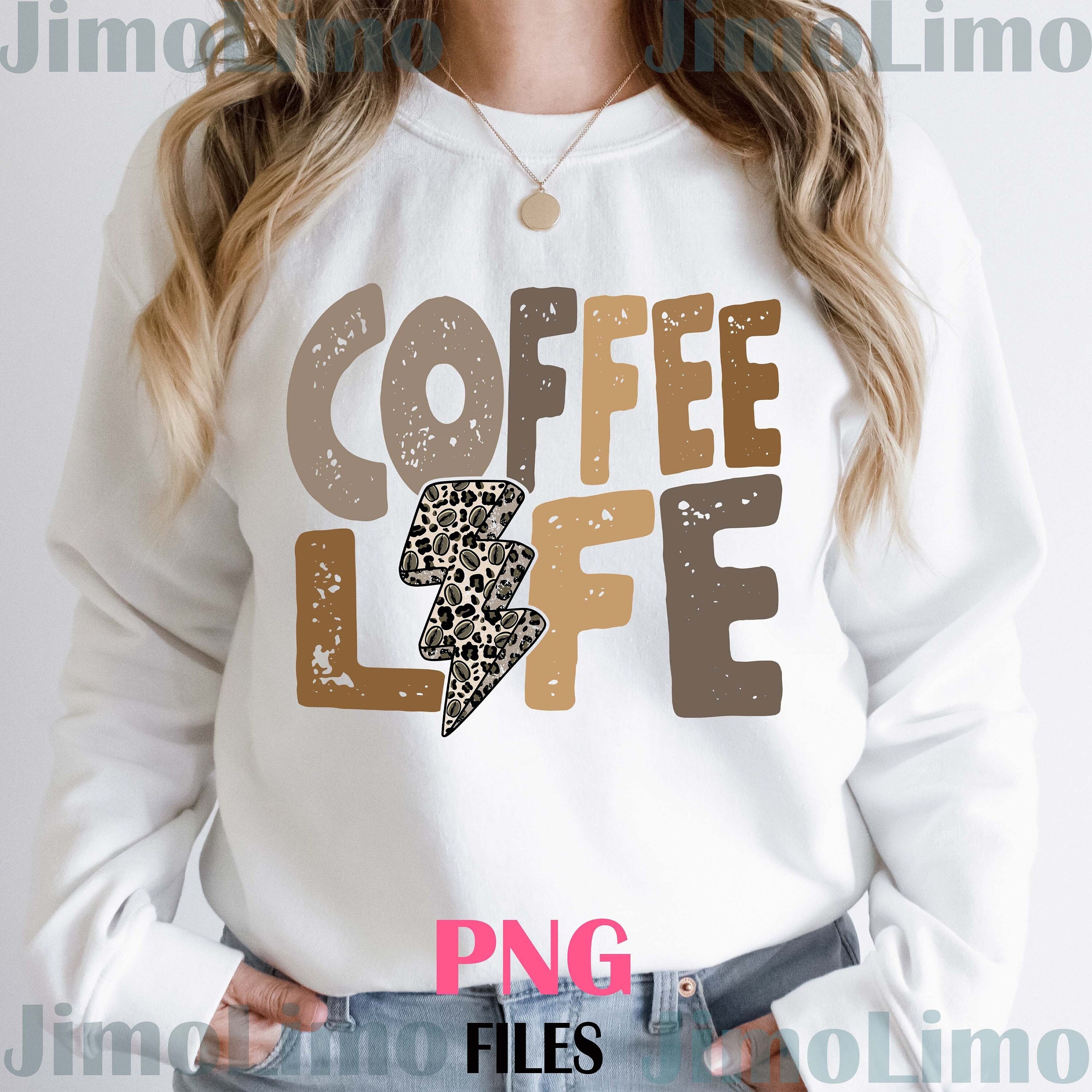 Coffee Life Png Coffee Vibes Png Distressed Leopard Design Coffee Beans ...