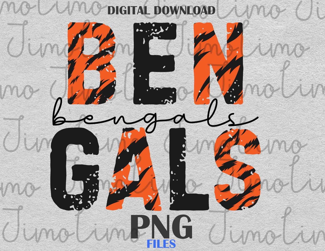 Bengals Png Distressed Retro Vintage Letters Files Bengal - Etsy