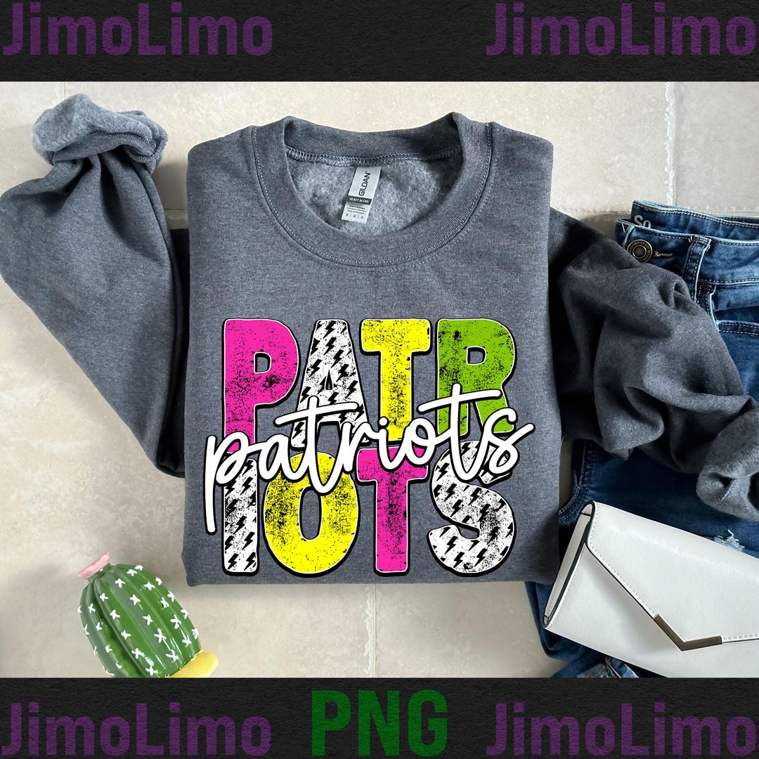 Patriots Png Lightning Bolt Pattern Distressed Retro Vintage Grunge ...