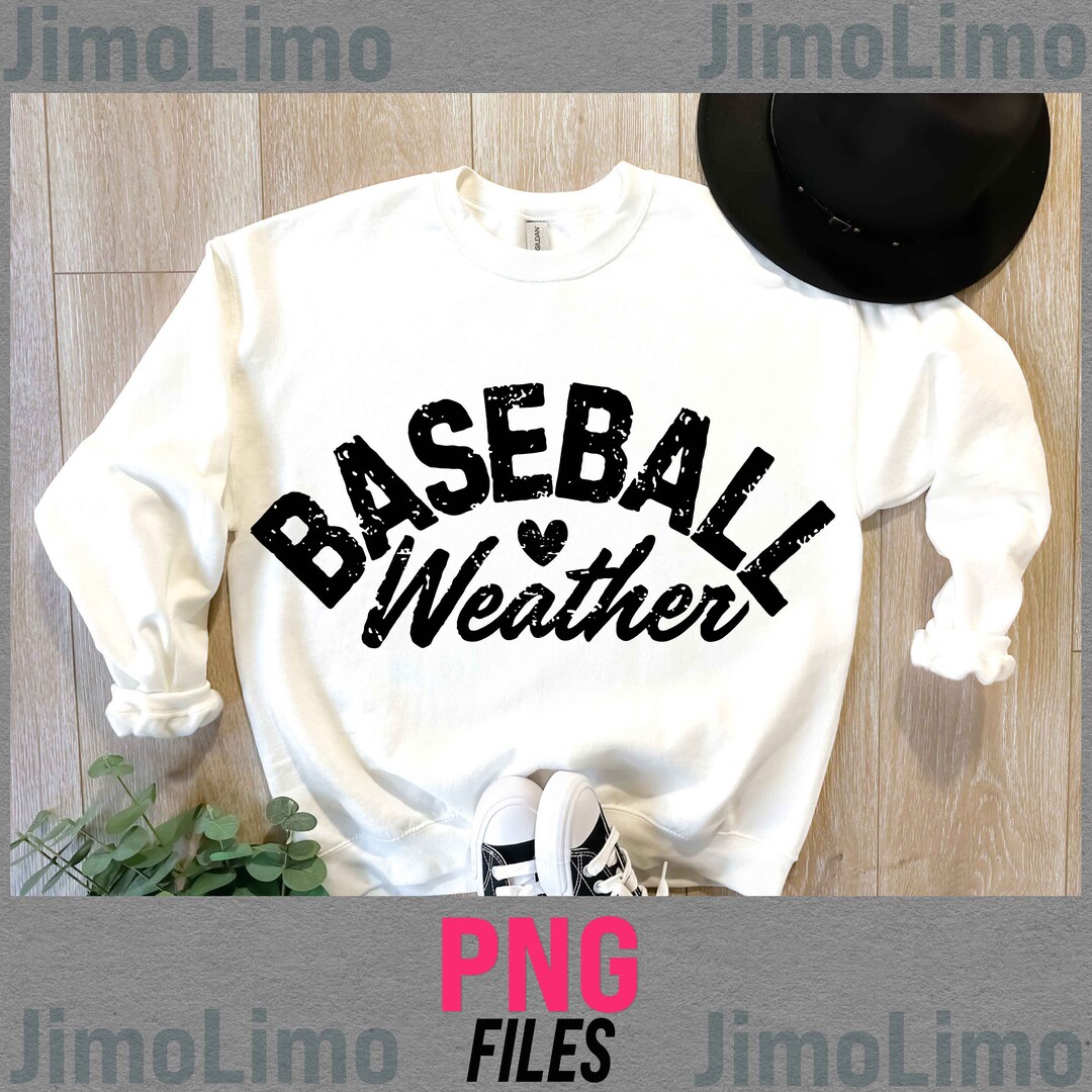 Baseball Weather PNG, Retro Grunge Letters (digital Download) - Etsy