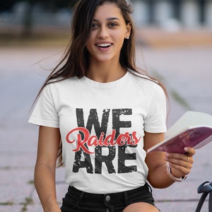 We Are Raiders Png Distressed Retro Vintage Letters Files Raider Png ...