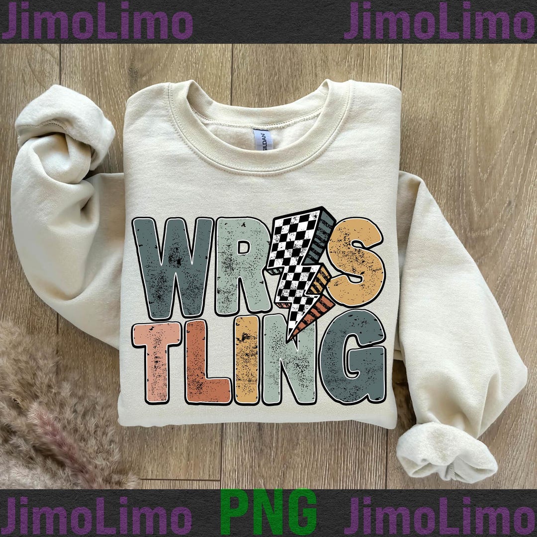 Wrestling Png Lightning Bolt Png Checkered Png Grunge Distressed Retro ...