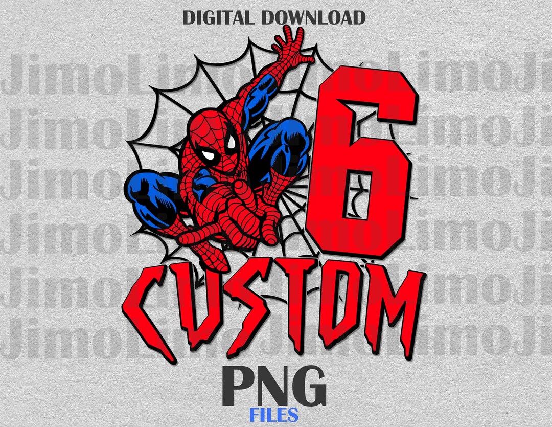 Personalized Custom Spider Design Birthday Boy Child's Name and Your ...