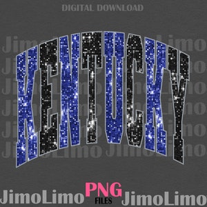 Glitter Kentucky State PNG, Retro Vintage Design (digital Download) - Etsy