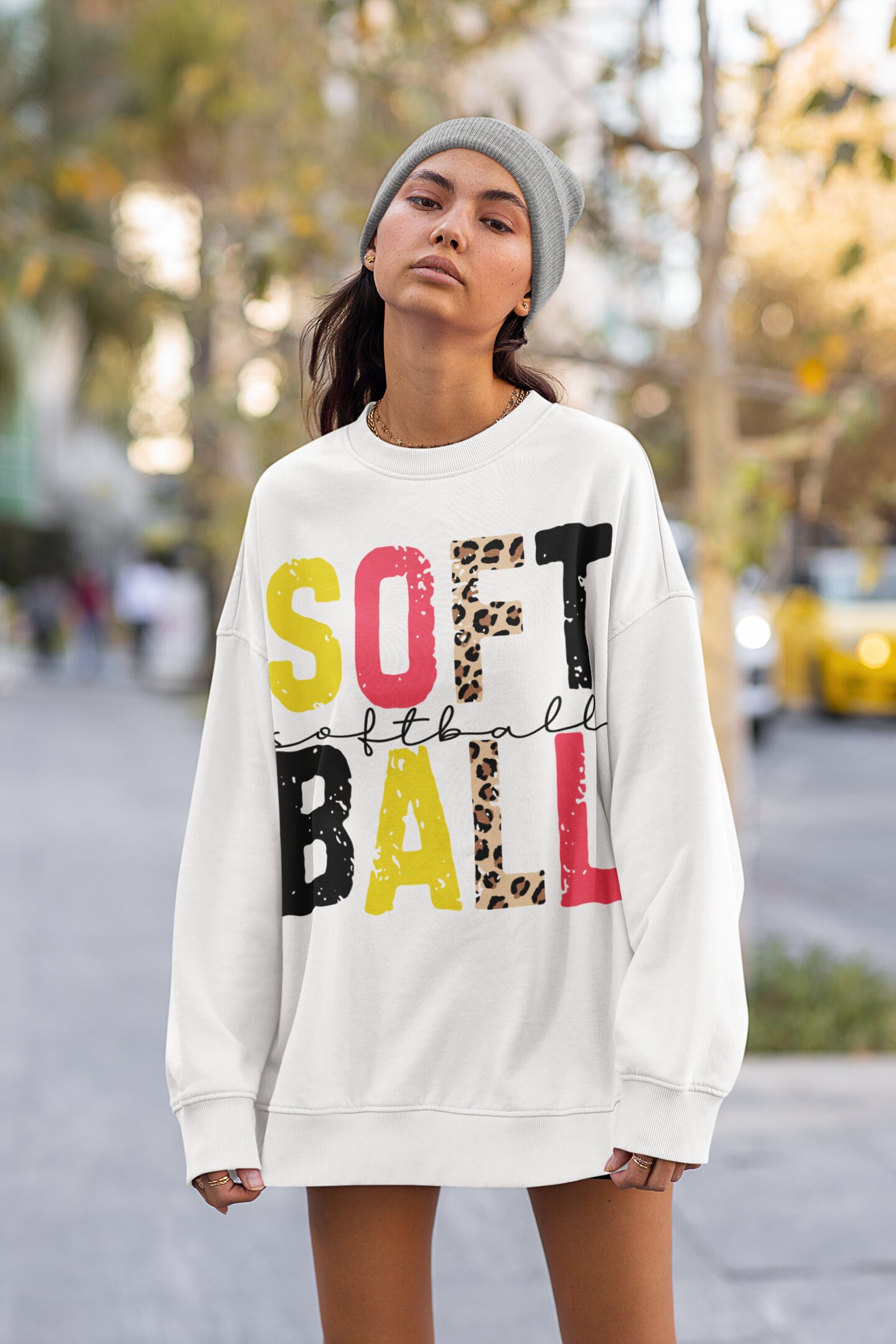 Softball Png Distressed Leopard Retro Vintage Letters Files - Etsy