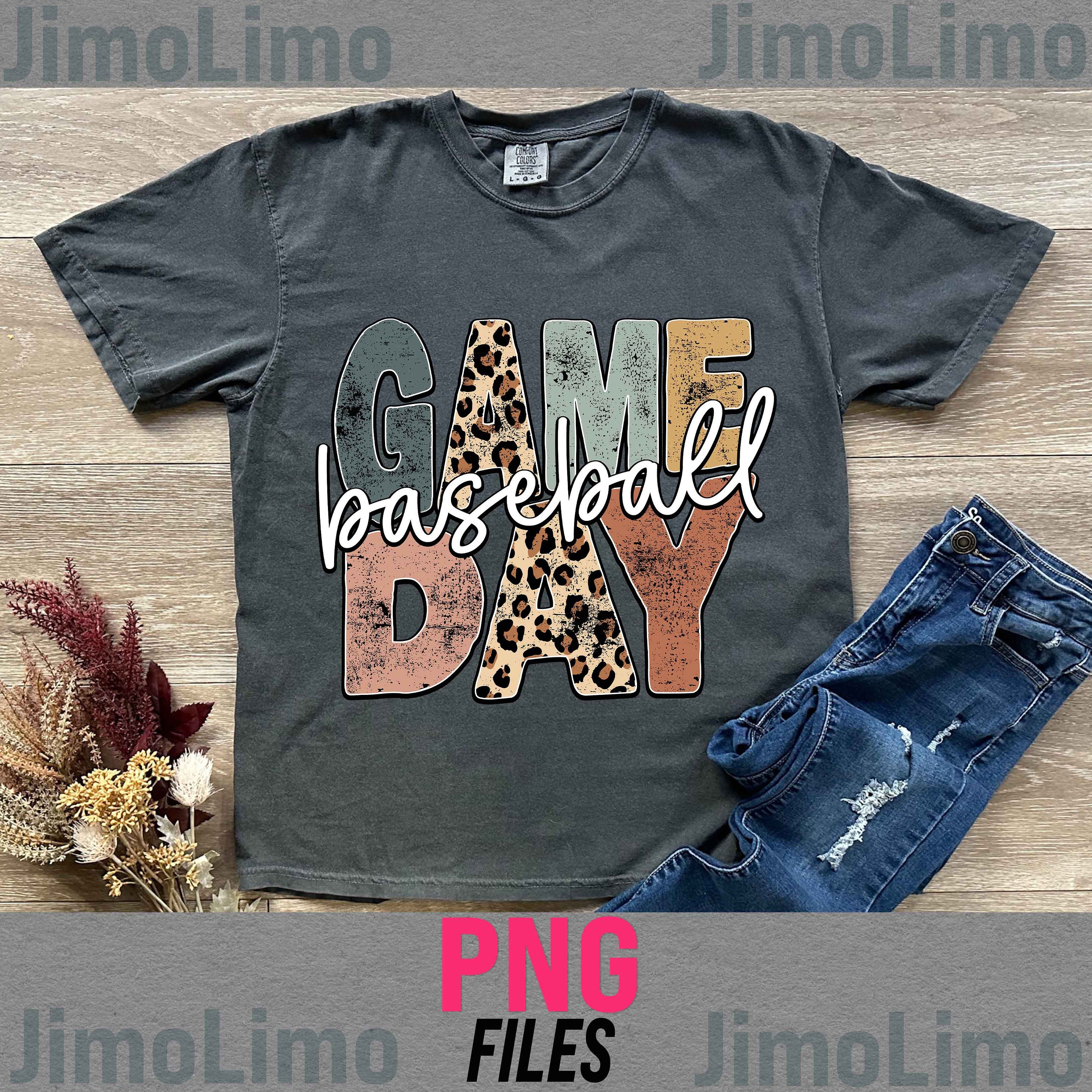 Distressed Leopard Baseball Mom PNG, Game Day Design (digital Download ...