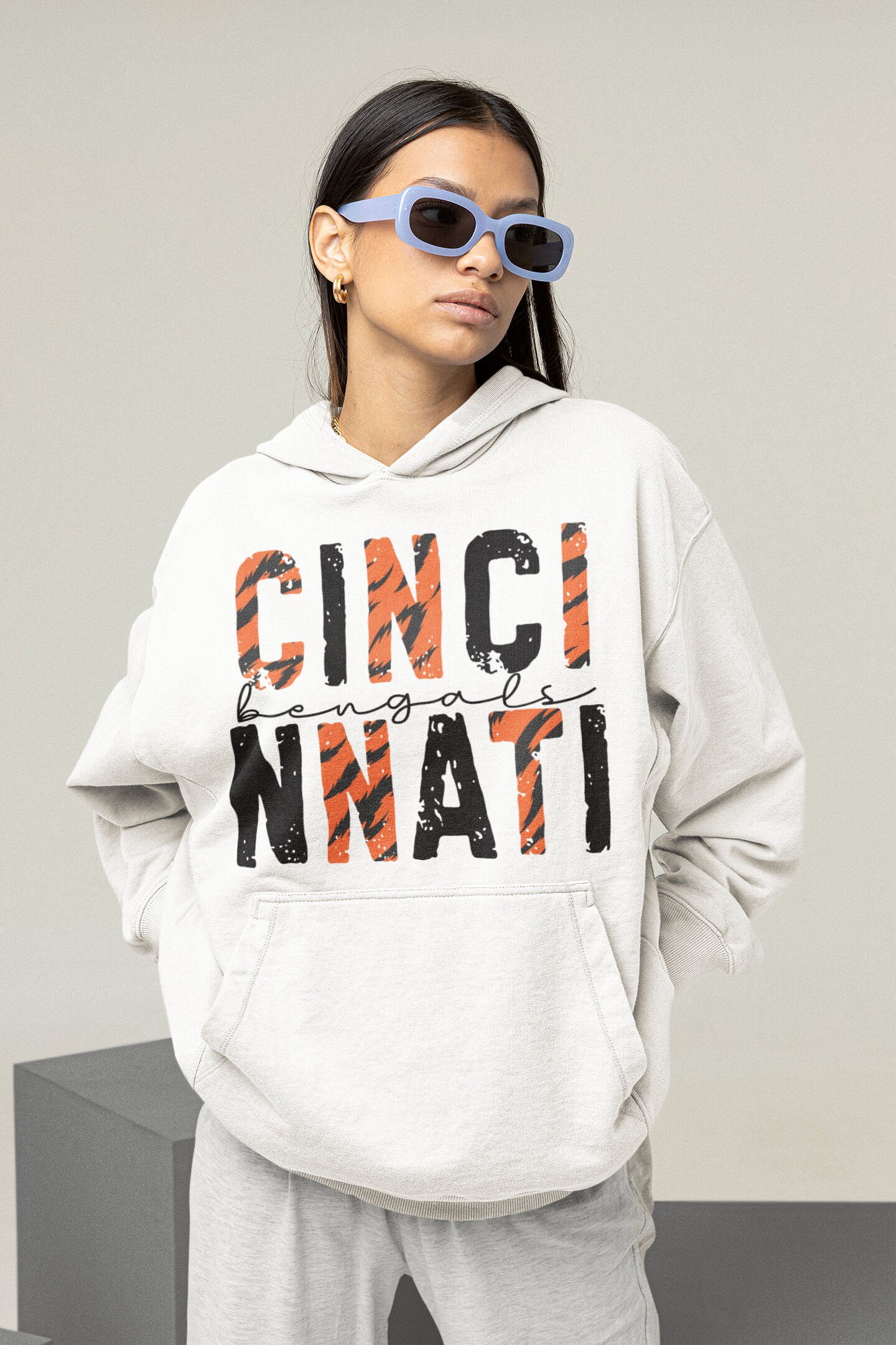 Bengals Cincinnati Png Distressed Retro Vintage Letters Files Bengal ...