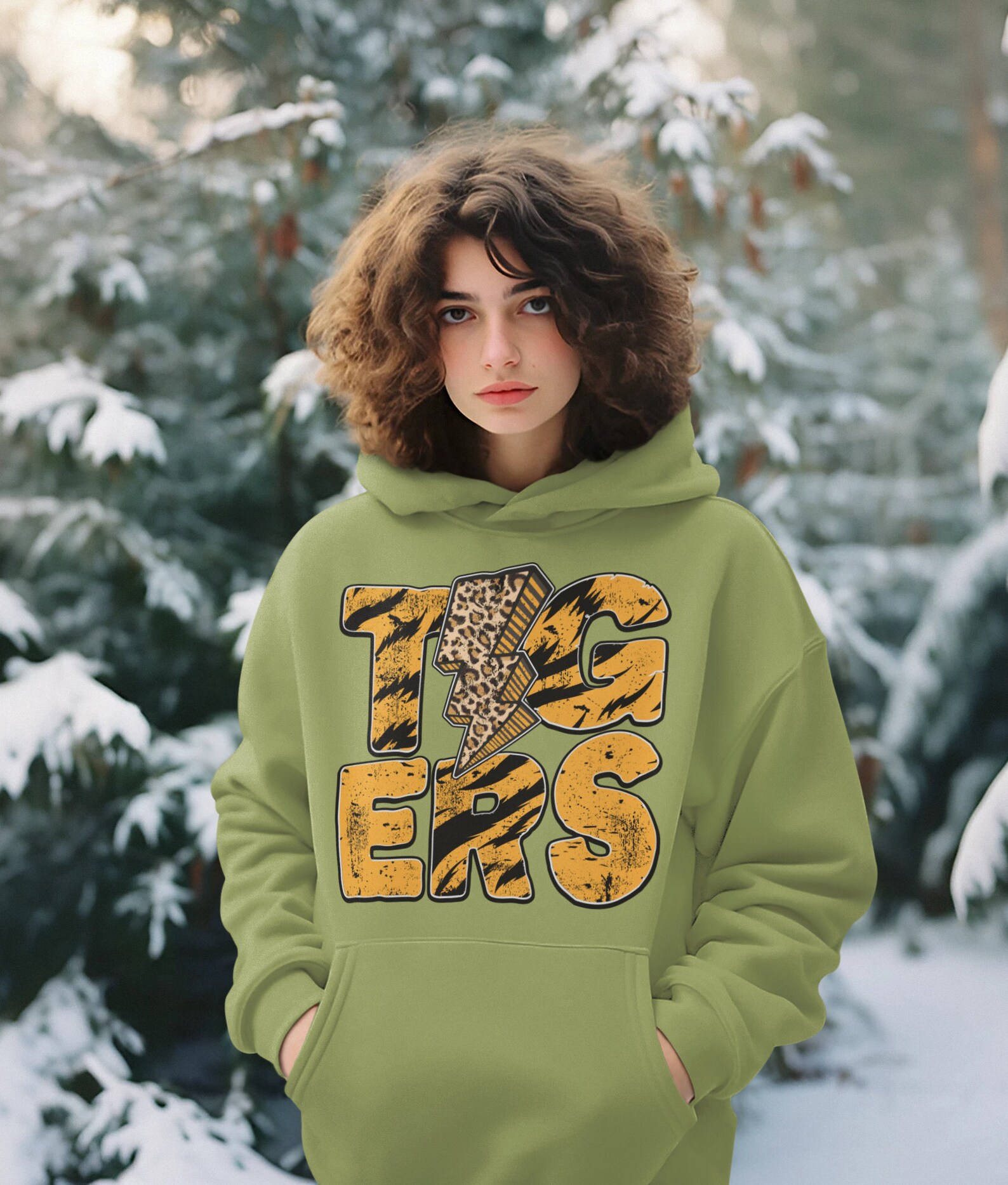 Tigers Png Leopard Lightning Bolt Distressed Retro Vintage Letters ...