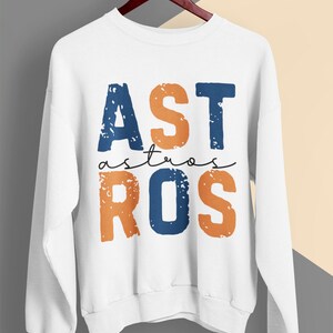 Astros Png Distressed Retro Vintage Letters Files Astros Digital Print ...
