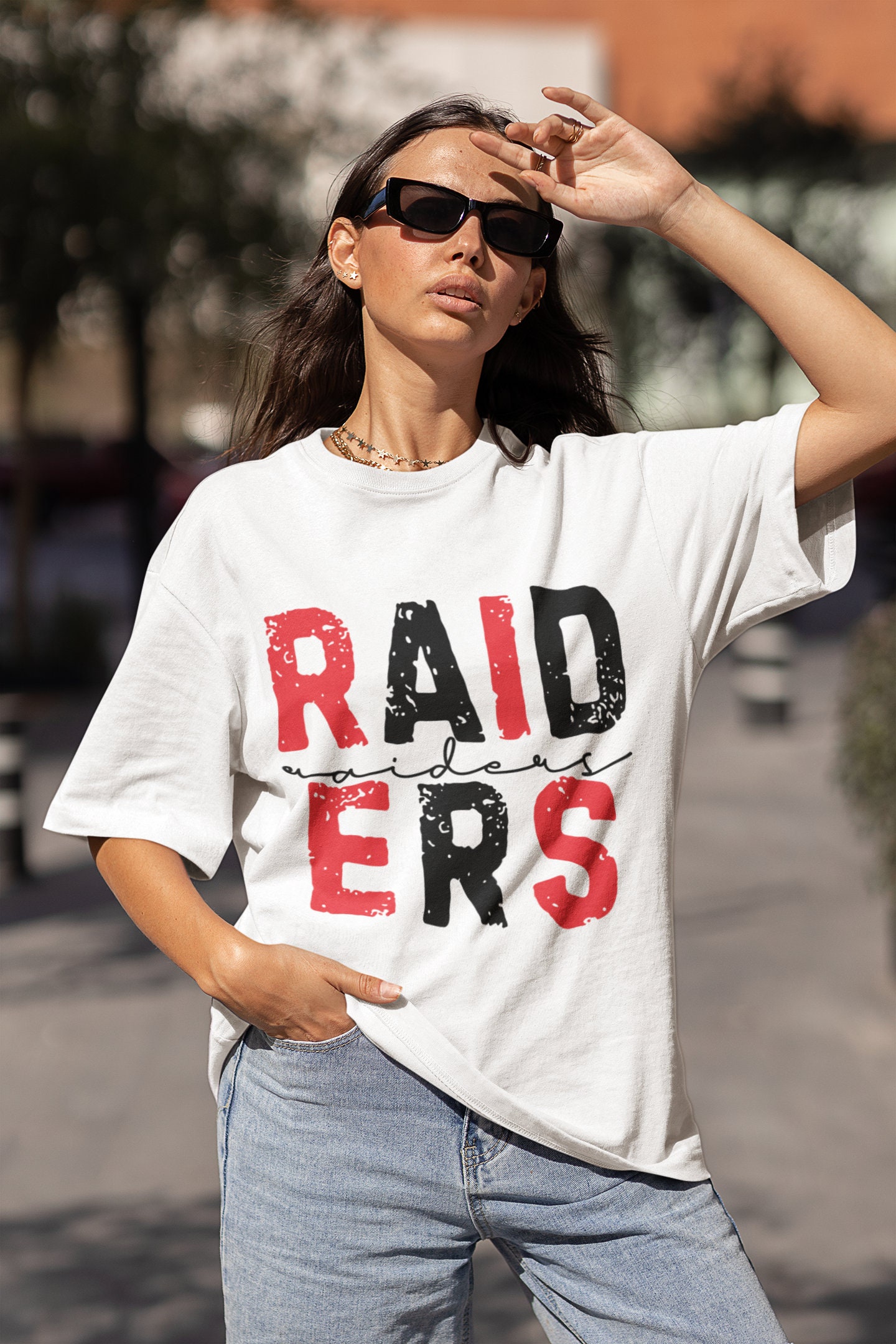 Raiders Png Distressed Retro Vintage Letters Files Digital Raider Print ...