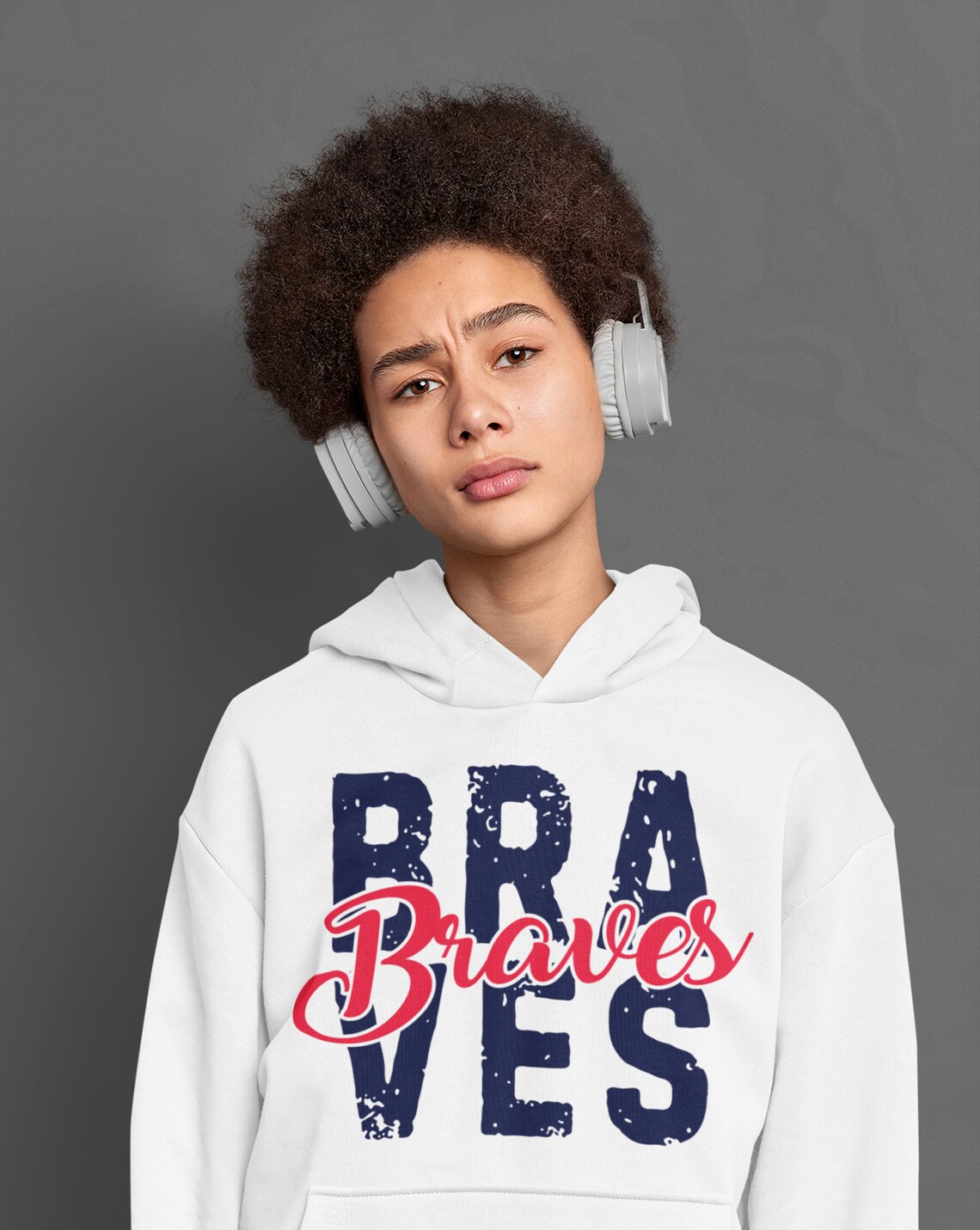 Braves Png Distressed Retro Vintage Letters Files Brave - Etsy