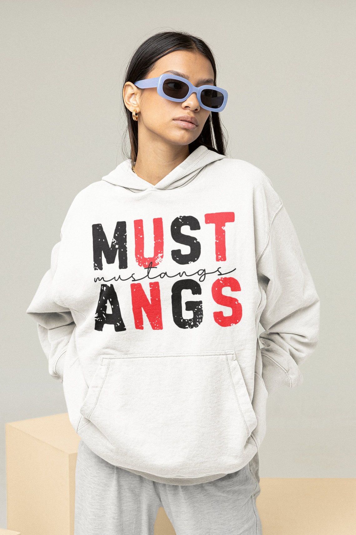 Mustangs Png Distressed Retro Vintage Letters Files Digital - Etsy