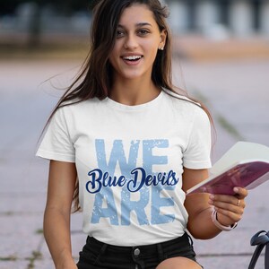 We Are Blue Devil Png Distressed Retro Vintage Letters Files Digital ...