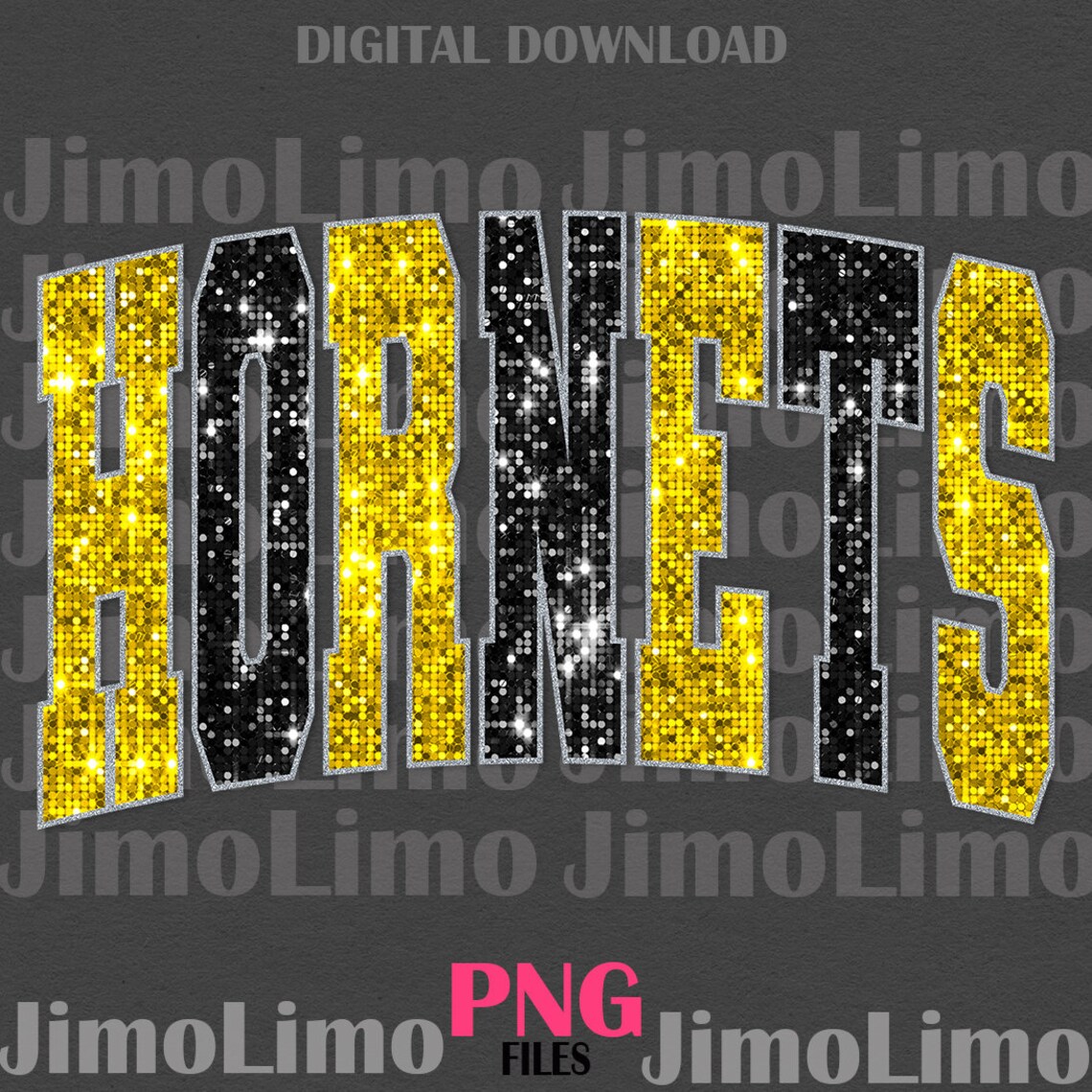 Hornets Png Faux Glitter Sequins Png Retro Vintage Print Sublimation ...