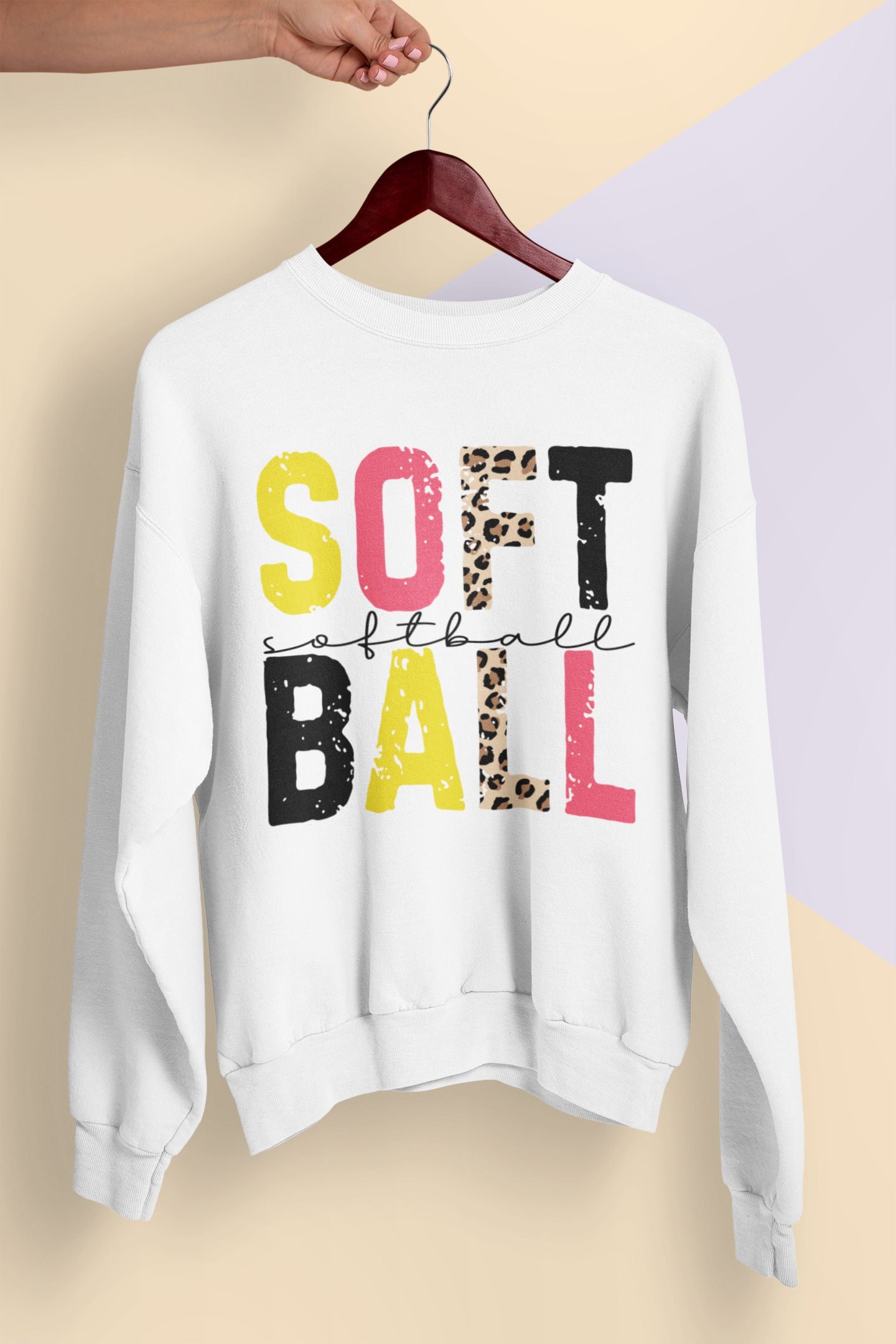 Softball Png Distressed Leopard Retro Vintage Letters Files - Etsy