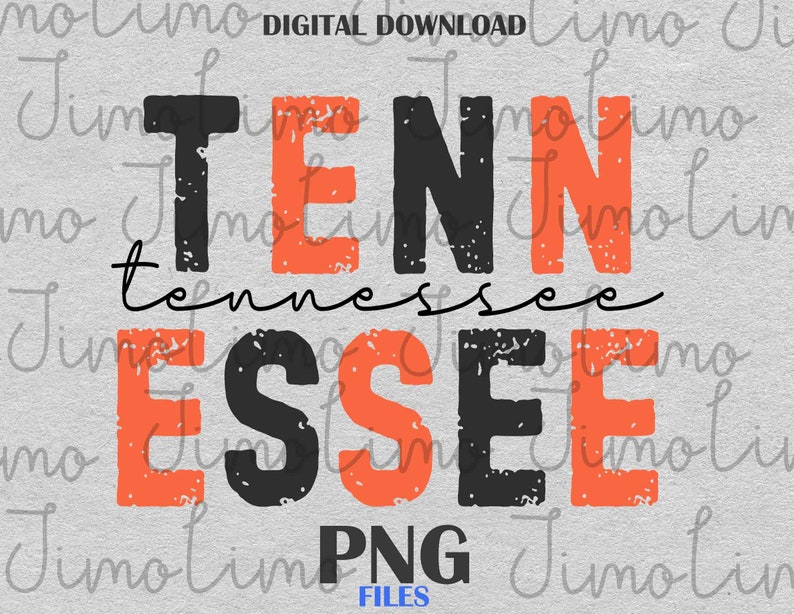 Tennessee Png TN State Distressed Retro Vintage Letters Files - Etsy