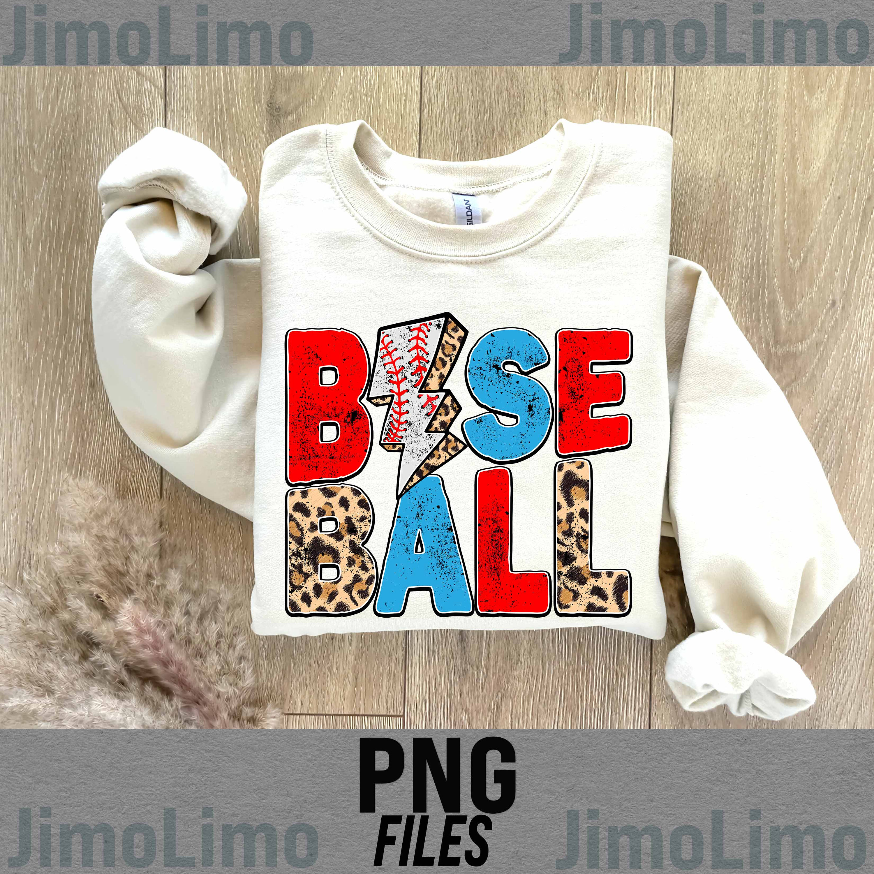 Baseball Lightning Bolt Png Distressed Leopard сheetah Retro Vintage ...