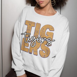 Tigers Png Distressed Retro Vintage Letters Files Digital Tiger Print ...