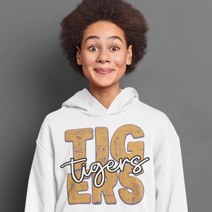 Tigers Png Distressed Retro Vintage Letters Files Digital Tiger Print ...