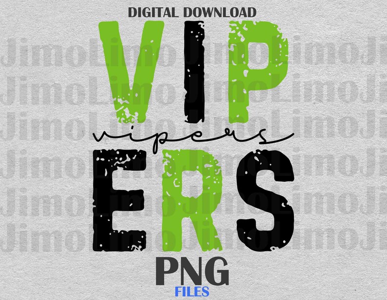 Vipers Png Distressed Retro Vintage Letters Files Viper - Etsy