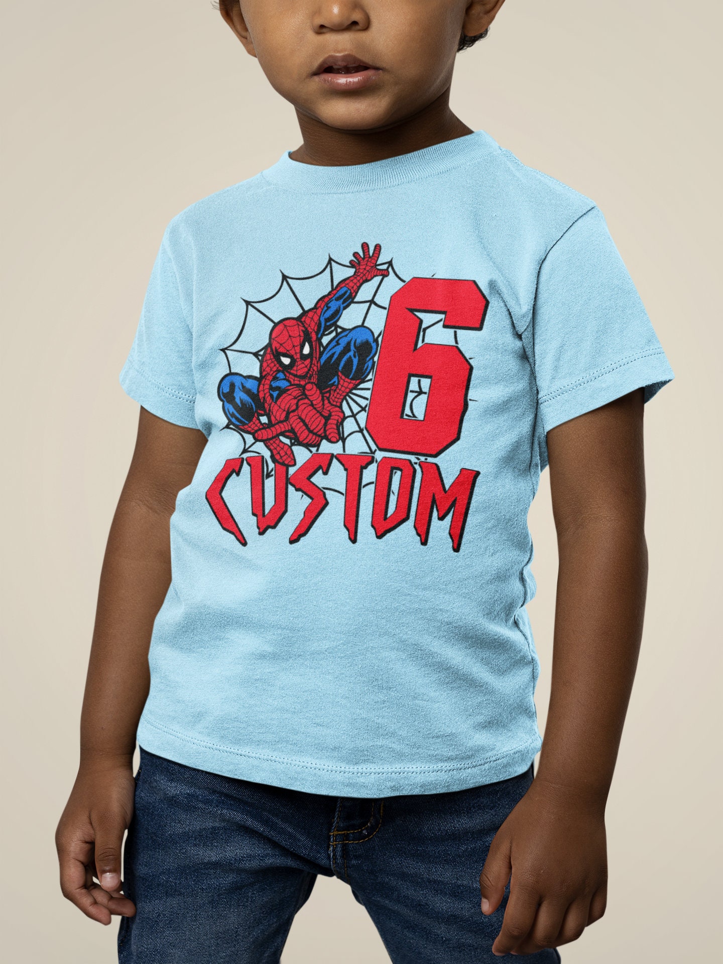 Personalized Custom Spider Design Birthday Boy Child's Name and Your ...