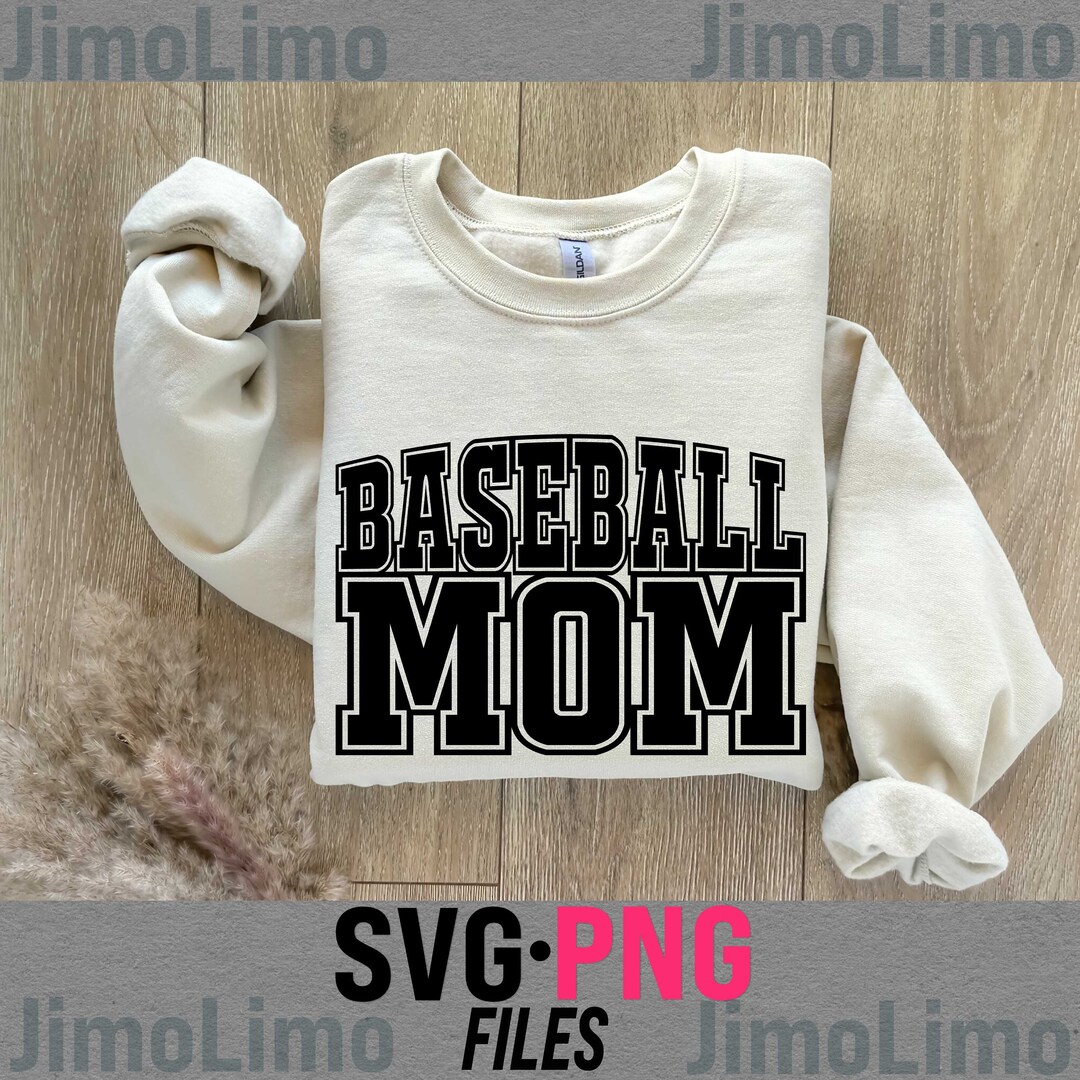 Baseball Mom Svg Png Varsity Letters Files Digital Baseball Gift Mom ...