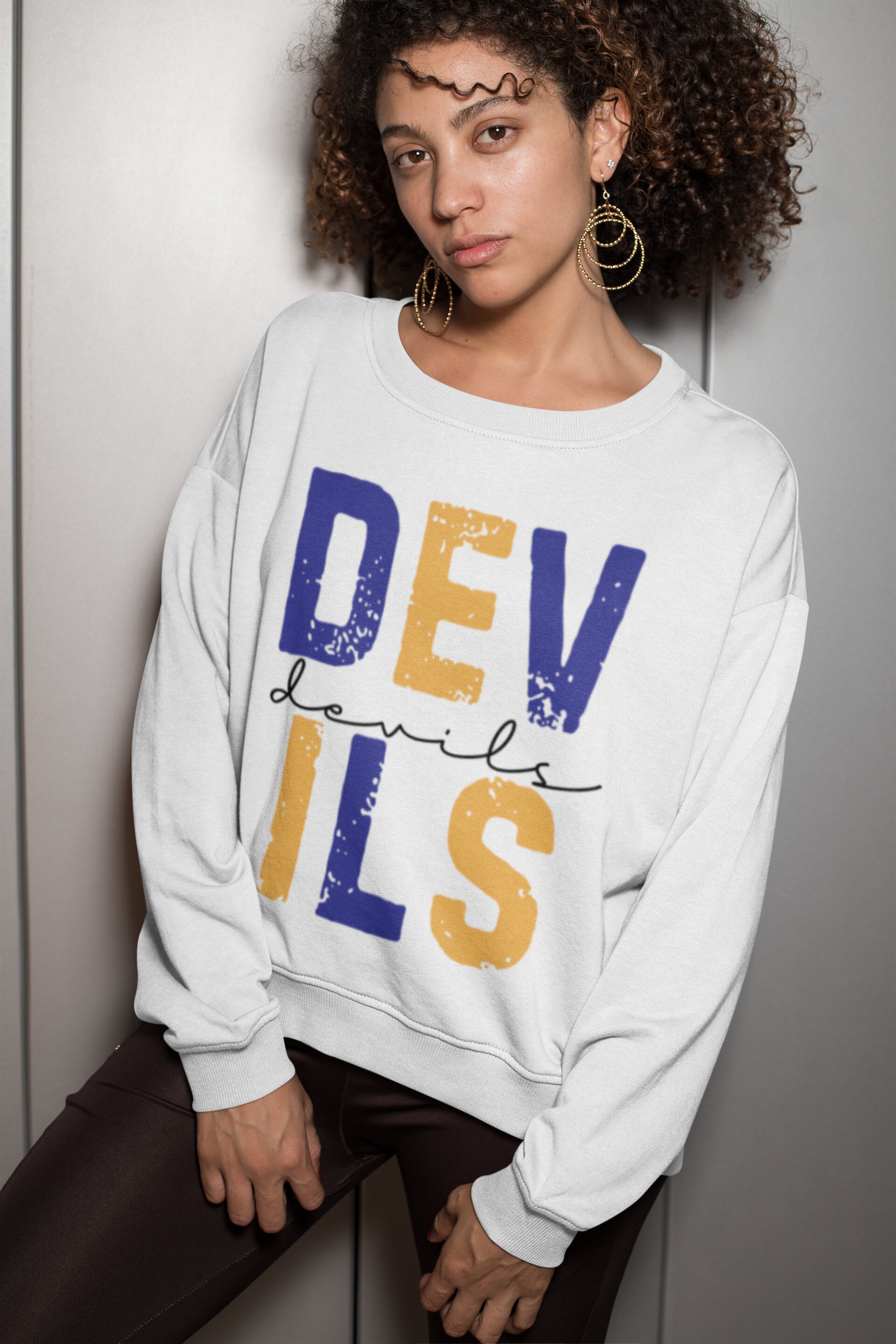 Devils Png Distressed Retro Vintage Letters Files Devils Digital Print ...