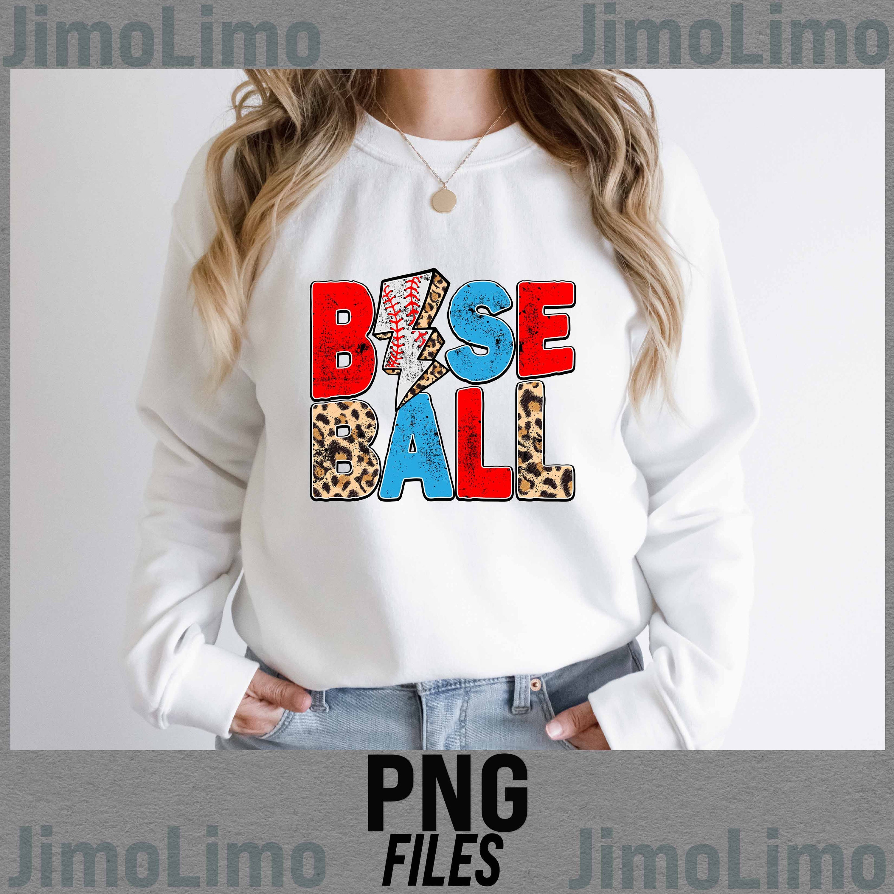 Baseball Lightning Bolt Png Distressed Leopard сheetah Retro Vintage ...