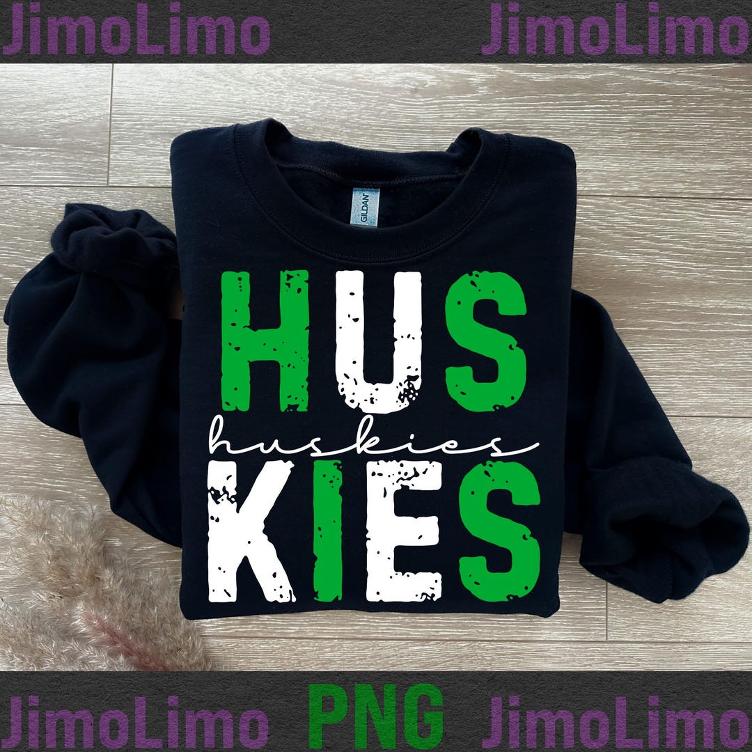 Huskies Png Distressed Retro Grunge Vintage Letters Files Huskie ...