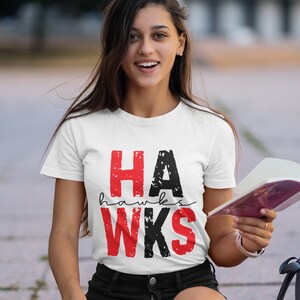 Hawks Retro Distressed PNG, Vintage Letters File (digital Download) - Etsy