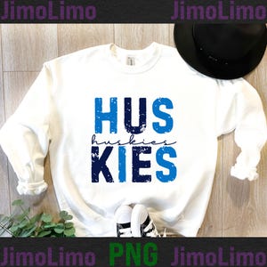 Huskies Png Distressed Retro Vintage Grunge Letters Files Huskie ...