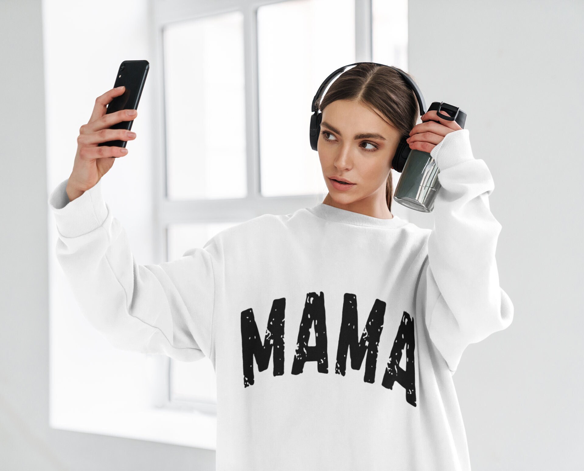 Mama Png File Digital Distressed Letters Retro Mama Print Shirt Design ...