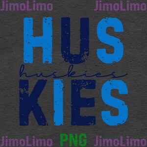Huskies Png Distressed Retro Vintage Grunge Letters Files Huskie ...