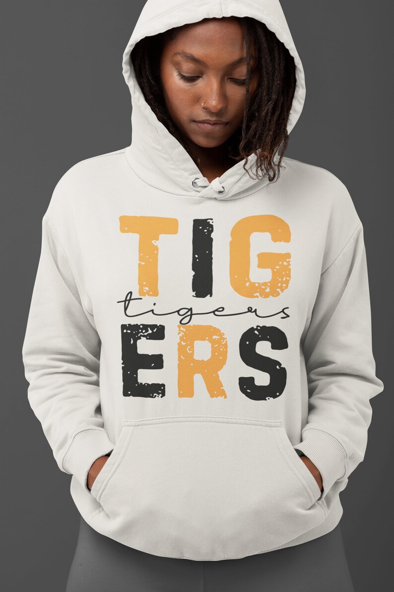 Tigers Png Distressed Retro Vintage Letters Files Digital - Etsy