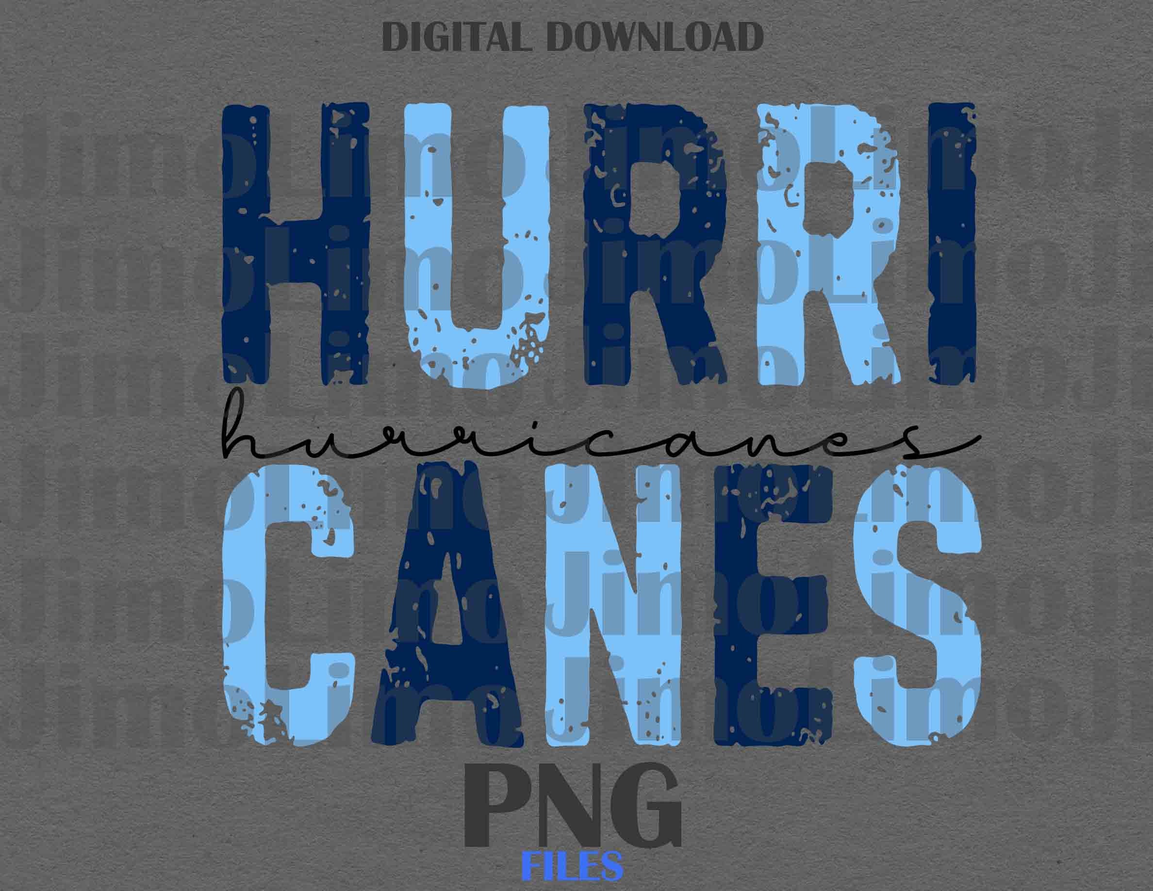 Hurricanes Png Distressed Retro Vintage Letters Files Hurricane Digital ...