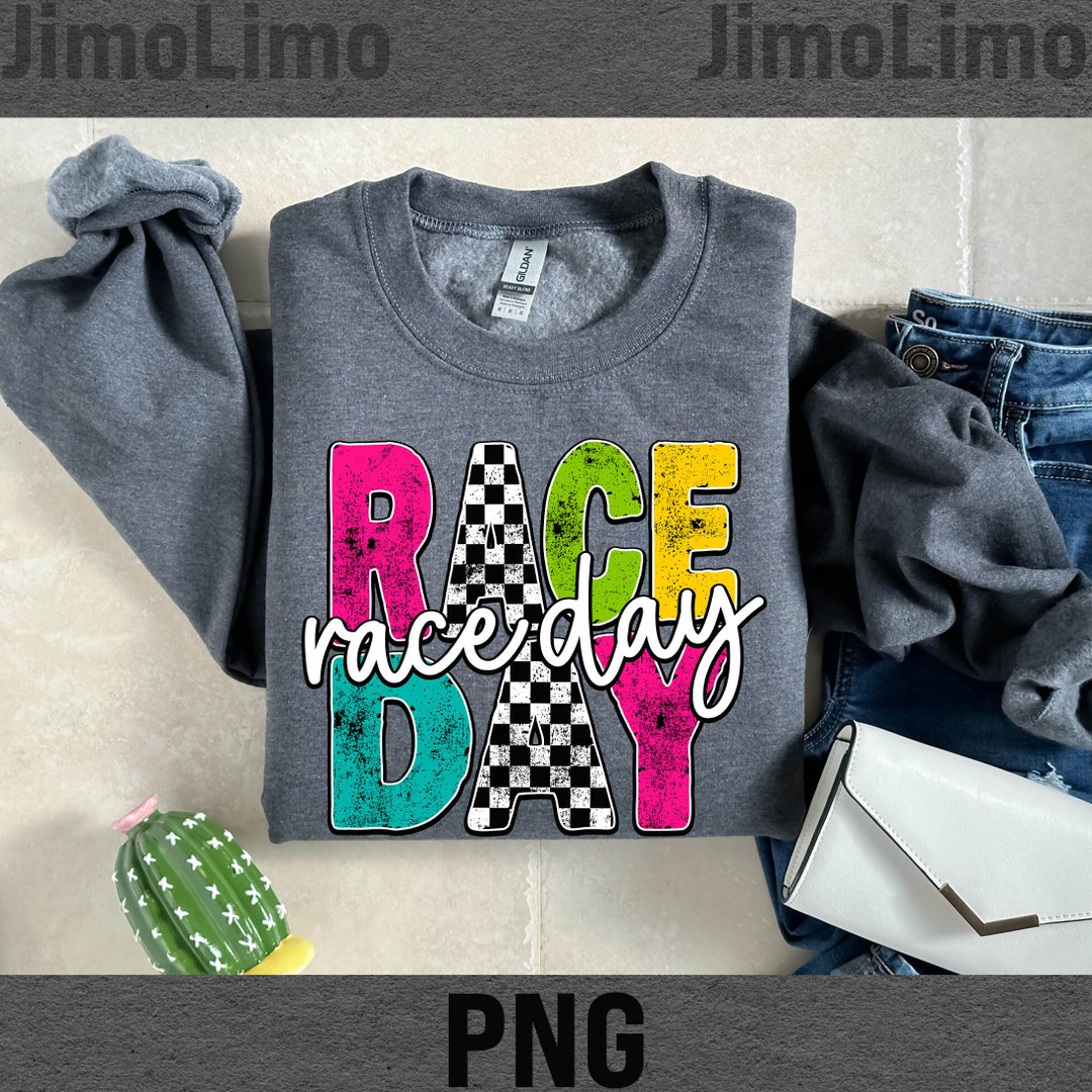 Race Day PNG File: Checker Pattern Distressed Design Digital Download ...