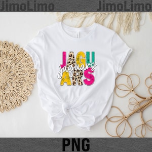 Jaguars Png Leopard Cheetah Pattern Distressed Retro Vintage Letters ...