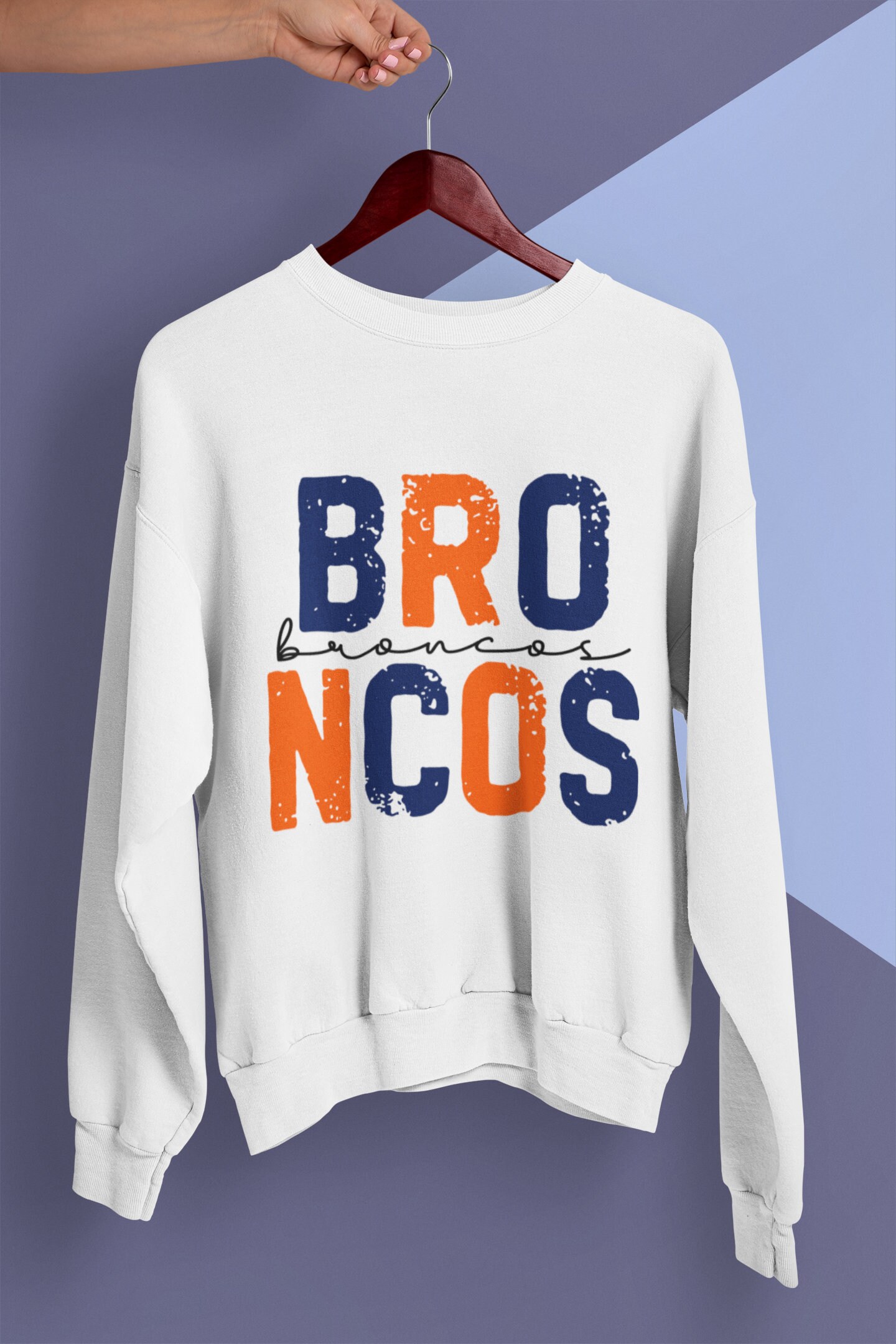 Bronco Png Distressed Retro Vintage Letters Files Broncos Digital Print ...