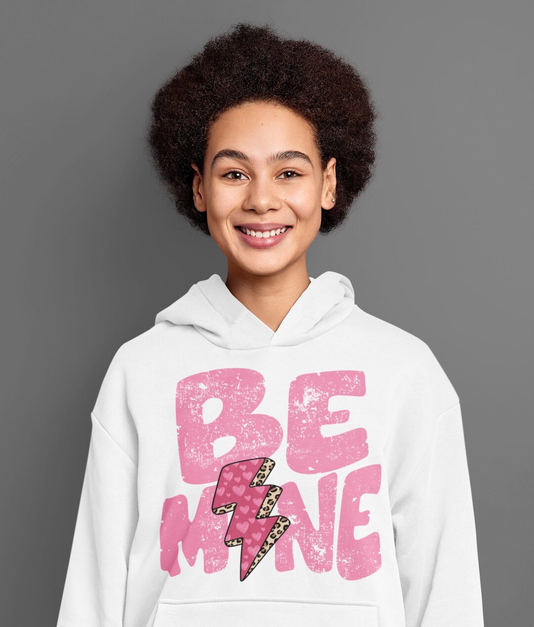 Be Mine Png Pink Distressed Leopard Lightning Bolt Valentine's Day Png ...