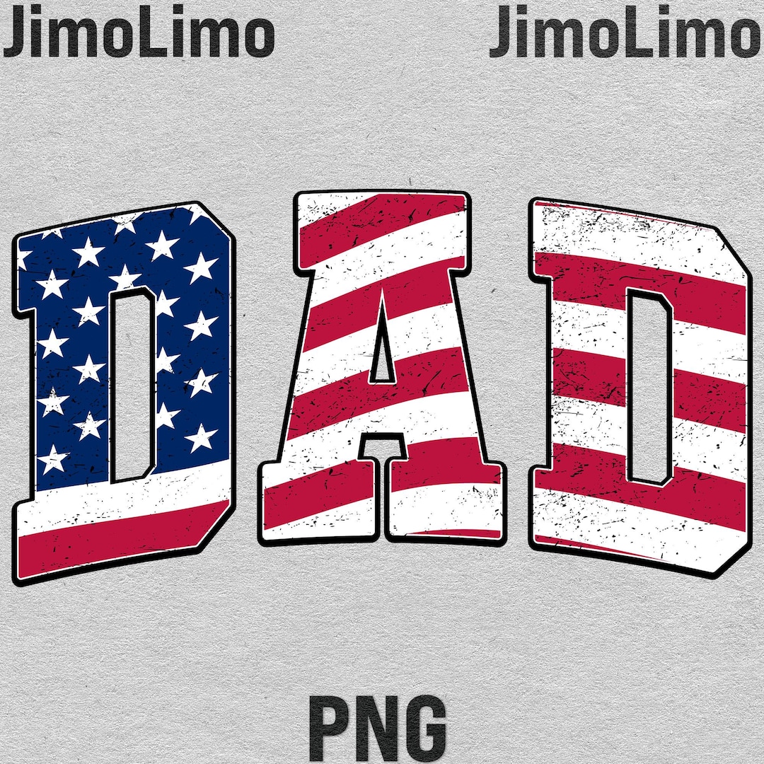 Retro Dad PNG: Distressed American Flag USA Design (digital Download - Etsy